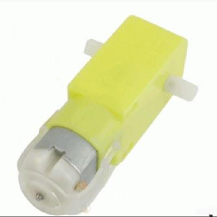 6V 75 RPM Dual Shaft DC Geared Motor Yellow Color | Daraz.com.bd