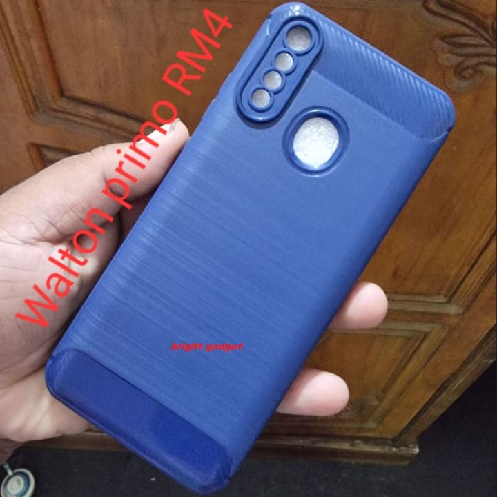 Walton Primo Rm4 Back Cover Luxury Carbon Fiber Soft Silicon With ...