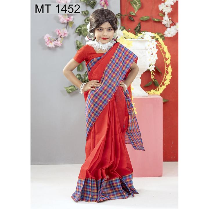 Baby Girl's Half Silk Saree (Waist to feet : 28inch long for Baby ...