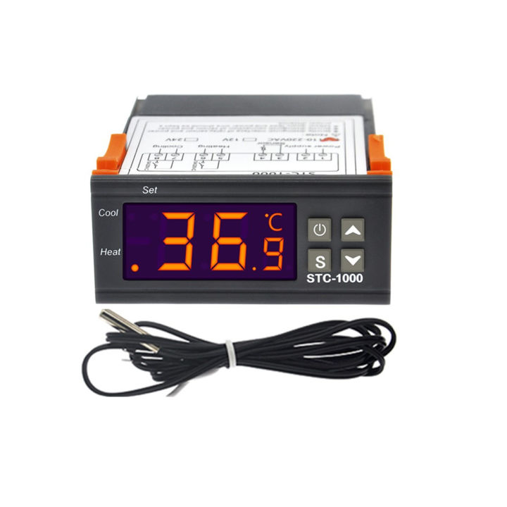 12V Digital STC-1000 Temperature Controller Thermostat Regulator+Sensor ...