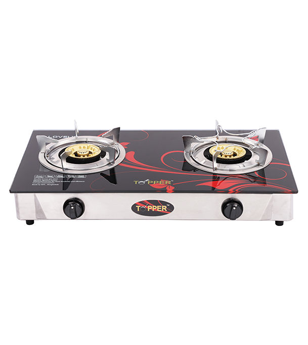 Rfl-TOPPER Lovely Double Glass Auto Stove NG 966122 | Daraz.com.bd