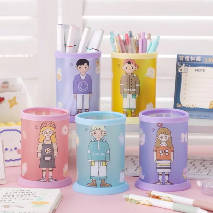 Cute Cartoon Pencil Holder Cute Pen Holder Stands Desk Organizer ...