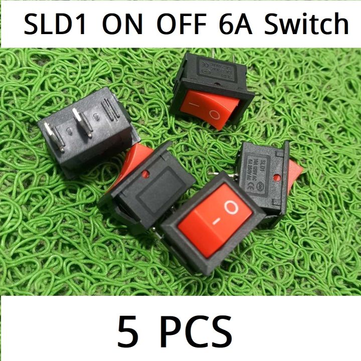 Rocker Switch 12v 6-Pack Mini Rocker Switches - 15mm X 10mm, 2-Pin ON ...