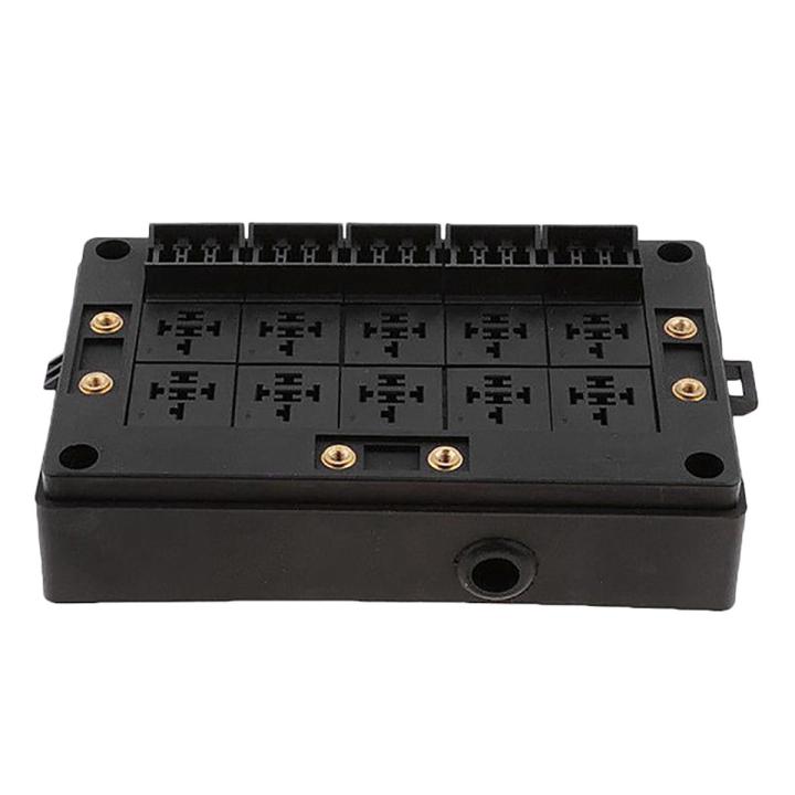 Car Relay Socket Black Box 18 Way Blade Fuse Holder for Automotive ...