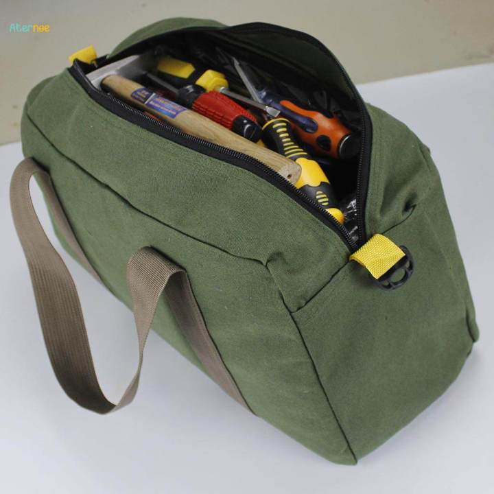 Portable Canvas Hand Tool Bag Multi-function Toolkit Storage Tote ...