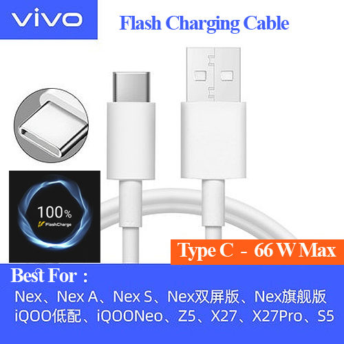 Vivo Flash Charging Fast Charging Cable - Type C | Daraz.com.bd