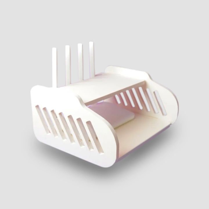 Double Layer Wall Mounted Wifi And Flowers stands | Daraz.com.bd