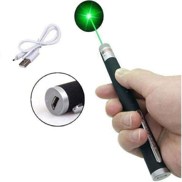 Usb Charge Green Laser Pointer Rechargeable | Daraz.com.bd