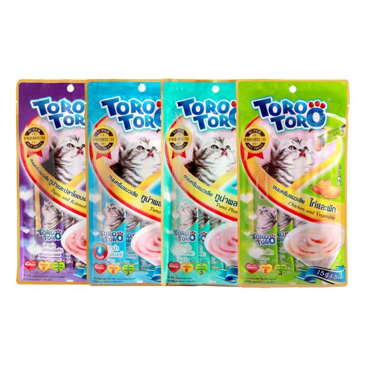 TORO Toro Cat Treat Chicken and Vegetable- 15gX5 Packs | Daraz.com.bd