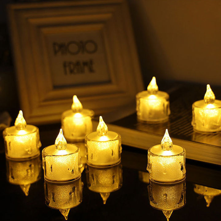 Candle Lamp Flameless Led Candles Set of 24 Battery-powered Realistic ...