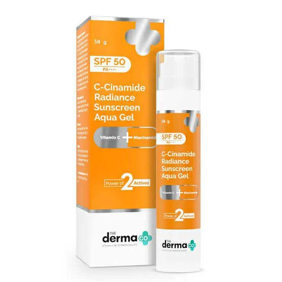 The Derma Co 1% Hyaluronic Sunscreen Aqua Ultra Light Gel with SPF 50 ...