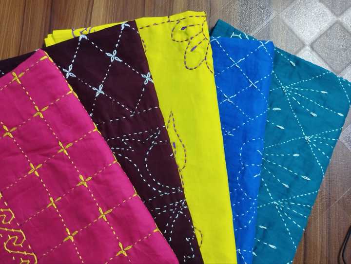 5 pis Baby Nokshi khata 0-36 month baby khata - Multi-Color | Daraz.com.bd