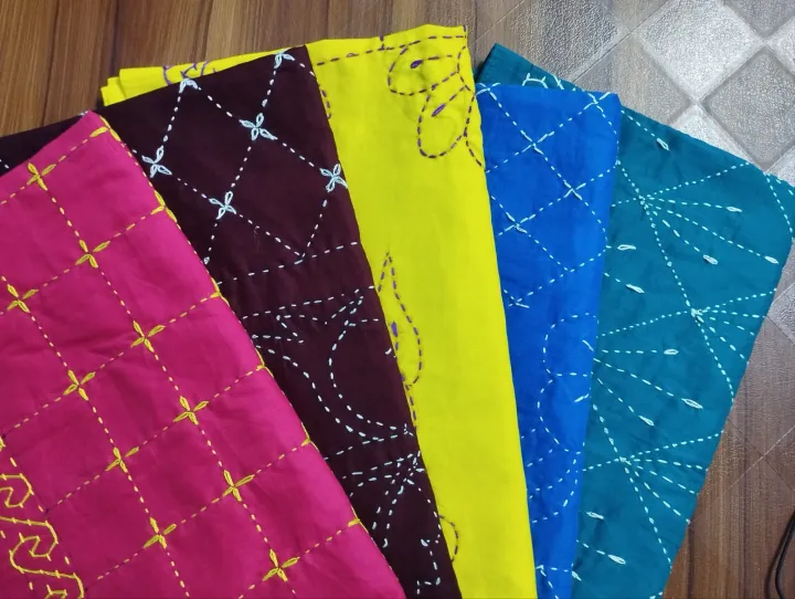 5 pis Baby Nokshi khata 0-36 month baby khata - Multi-Color | Daraz.com.bd