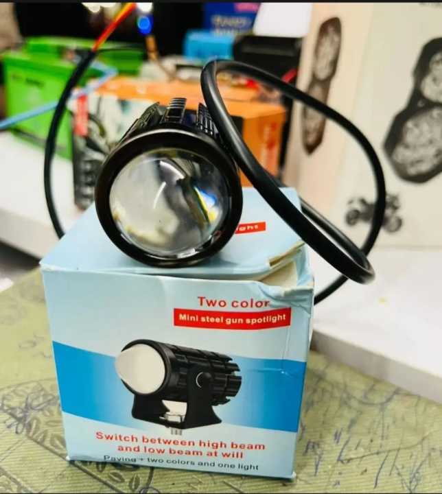 2 Color Mini Driving fog Light for Motorcycle -2 Pc | Daraz.com.bd