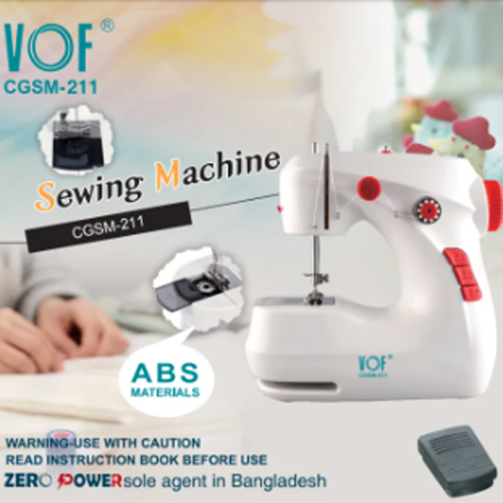 VOF CGSM211 ABS Materials Mini Sewing Machine - Dual Speed Portable ...