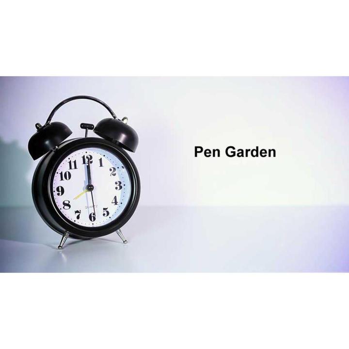 Metal Alarm Table Clock Black | Daraz.com.bd