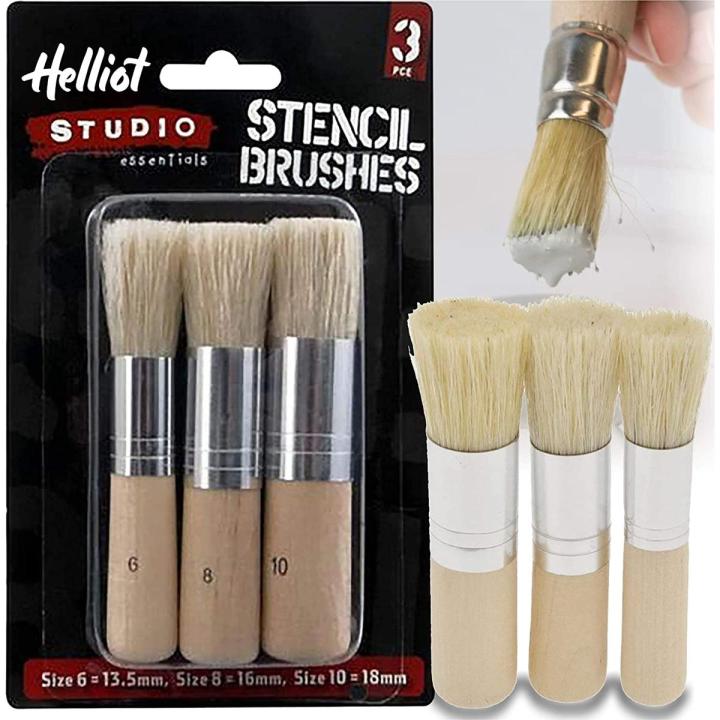 Stencil Brushes Set Pack Of 3 | Daraz.com.bd