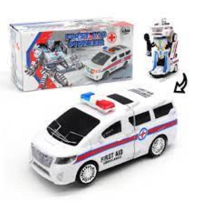 First Aid / Fire Fighting Pioneer Rescue Ambulance Transformer Robot ...