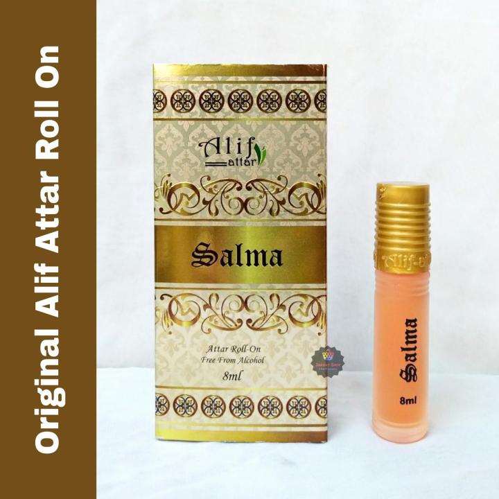 Alif Salma Attar Long Lasting Roll On Non Alcooholic Perfume 8ml ...