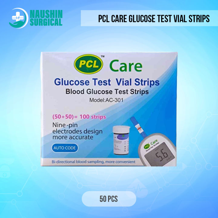 PCL Care Glucose Test Vial Strips 50 pcs | Daraz.com.bd