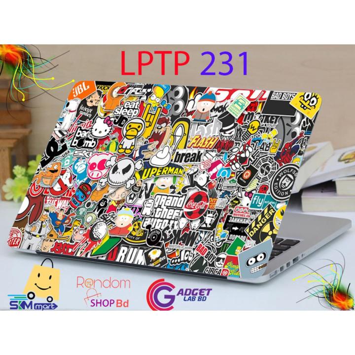 Hiphop Laptop Sticker Waterproof Removable Laptop Decal Sticker For Any ...