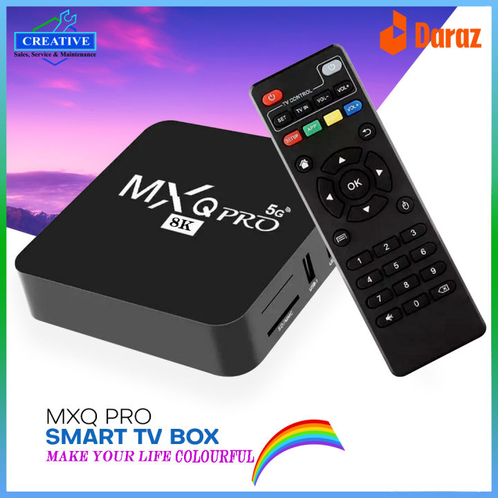 MXQ 8K 5G Android Smart TV Box -8GB RAM 1288GB ROM, Android Smart TV ...