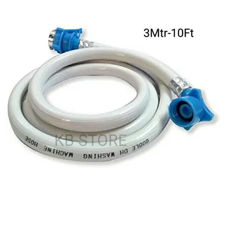Washing Machine Water Inlet/Inflow Hose Pipe - Front & Top Load-3 Meter ...