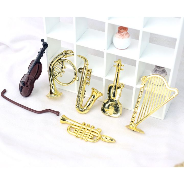 Wind Instruments Toy Miniature Model Mini Trumpet Saxophone Saxophone ...