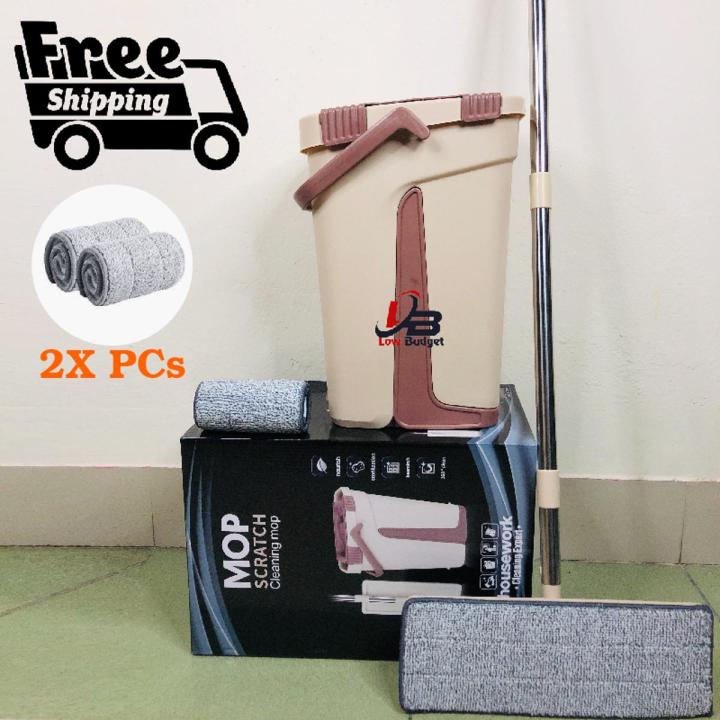 Self Wring Magic Flat Mop For Floor Cleaning Microfiber Flat Mop ...