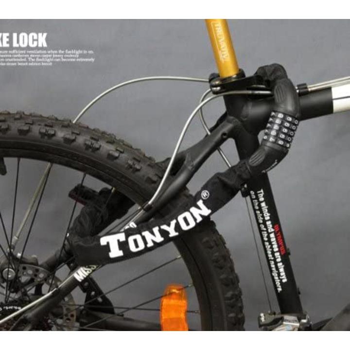 TONYON Bike Or Bicycle or Motorcycle dial password-Chain Lock | Daraz ...