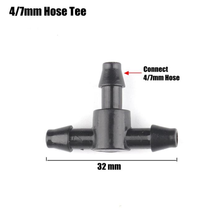 Barbed Tee Connector 5 (Five) Pieces 4mm for 4/7 mm microtube drip ...
