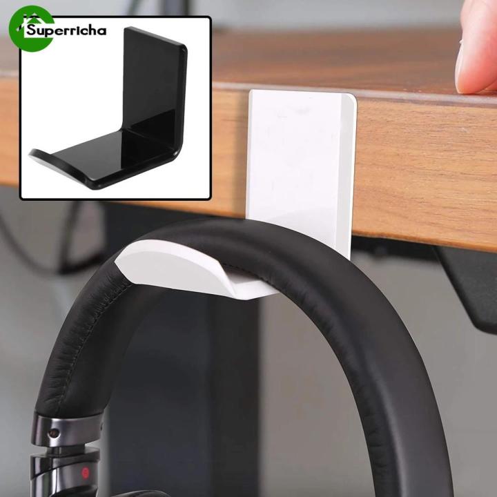Acrylic Adhesive Headset Stand Hanger Tape Hook / Under Desk Gaming ...