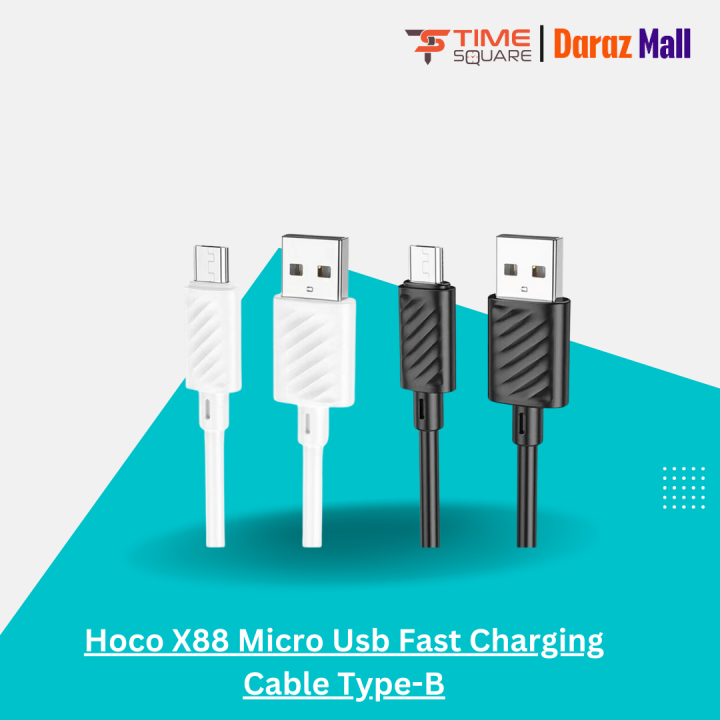 Hoco X88 Micro Usb Fast Charging Cable Type-B Gratified Fast Charging Data Cablefor Micro Usb ...