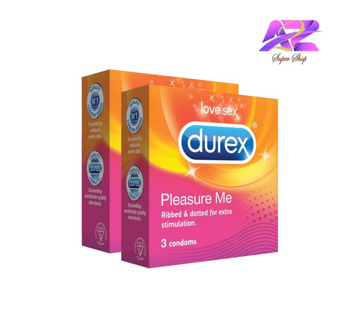 Durex - Pleasure Me Condom - 2 Pack Combo - (3x2)=6pcs | Daraz.com.bd