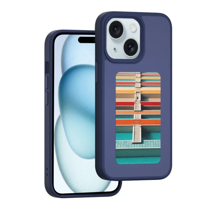 NFC Four-Color E-ink Screen DIY Phone Case For iPhone 15 Pro Max/iPhone ...