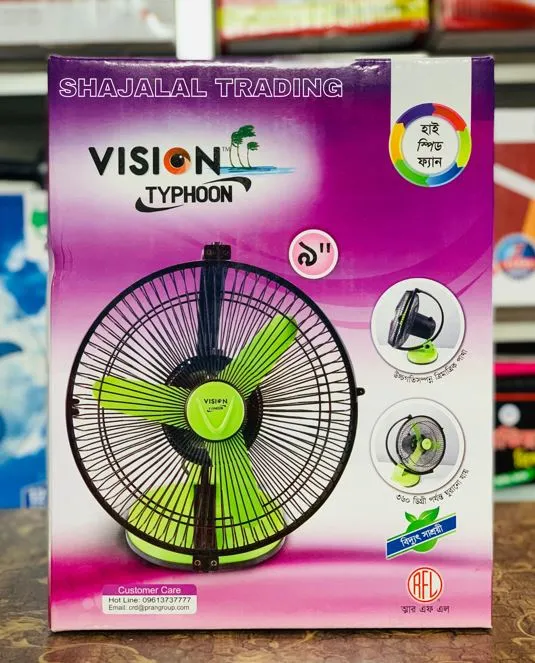 Vision Typhoon High Speed Fan 9 Inch | Daraz.com.bd