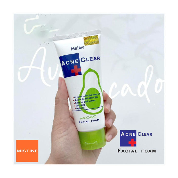 MISTINE ACNE CLEAR FACIAL FOAM 85G. NEW AVOCARDO FACE WASh(Made In Thailand) | Daraz.com.bd