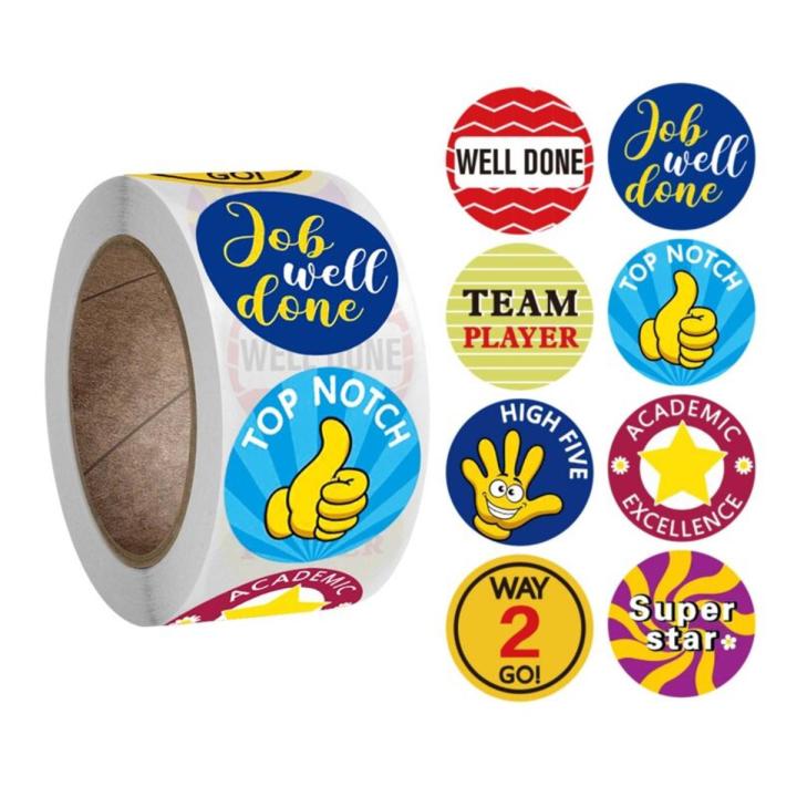 【Deal】 500Pcs/Roll Cute Reward Stickers for students Encouragement ...