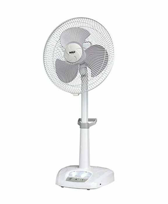 Sunka 16" double battery rechargeable AC/DC fan with light | Daraz.com.bd