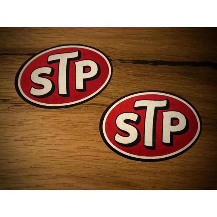 【Mary DAI Store】STP Sticker Oil Vintage Retro Look School Vintage Rally ...