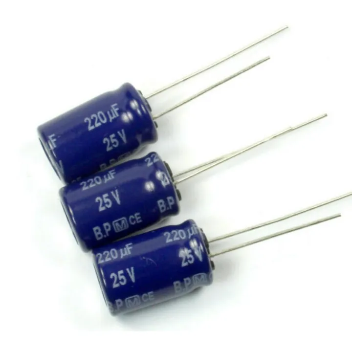 10Pcs- 220uF 25V RADIAL Electrolytic Capacitor 220uF 25V Radial ...