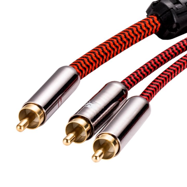 Audiophile Subwoofer Cable RCA to Dual RCA Splitter Y Cable for Sound ...
