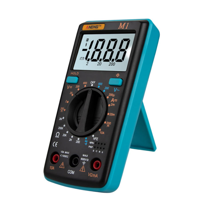 M1 Digital Multimeter tester Auto AC/DC Ammeter Voltmeter Ohm Blue ...