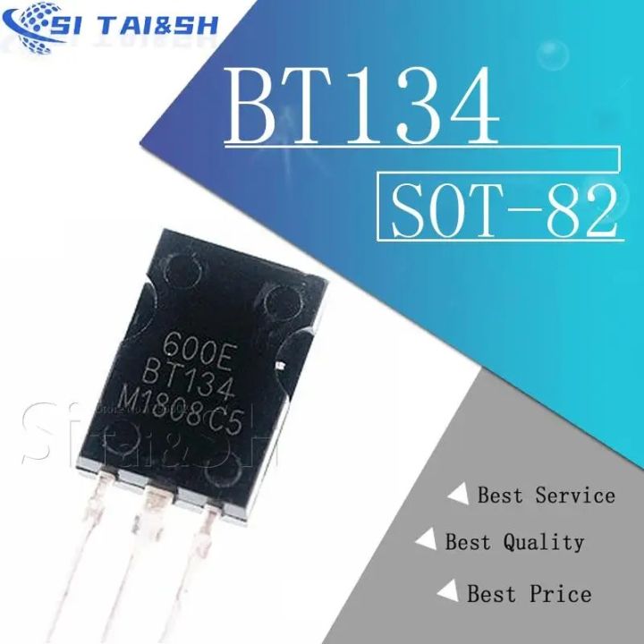 10pcs BT134-600E BT134 BT134-600 600V 4A Triacs RAIL TRIAC SOT-82 new ...