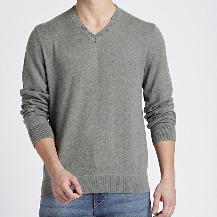 Men's Fashionable full sleeve V-Neck Sweater. | Daraz.com.bd