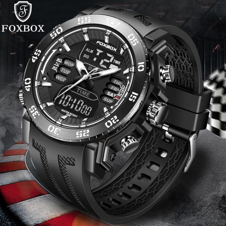 LIGE Brand Foxbox Sport Mens Watches Top Luxury Quartz Watch For Men ...