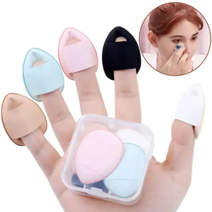 Finger Puff Sponge Makeup Mini Partial Concealer Sponge Bd