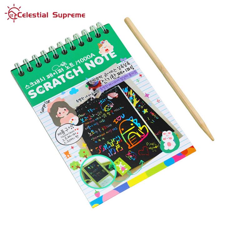 Scratch Book Interesting Kids Scratch Sketch Book Art Craft ...