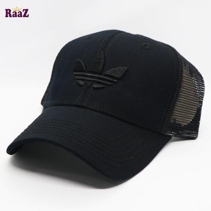 Full Black Half Net Curved Cap | Daraz.com.bd