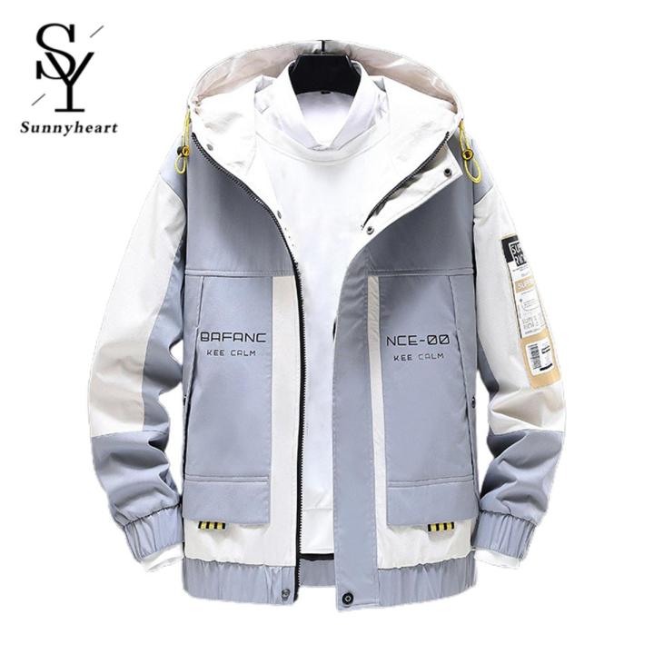 Sunnyheart Outdoor Adventure Jacket Color Block Hooded Splicing Outdoor ...